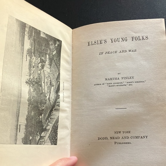 Antique | Other | Antique Book Elsies Young Folks In Peace And War ...